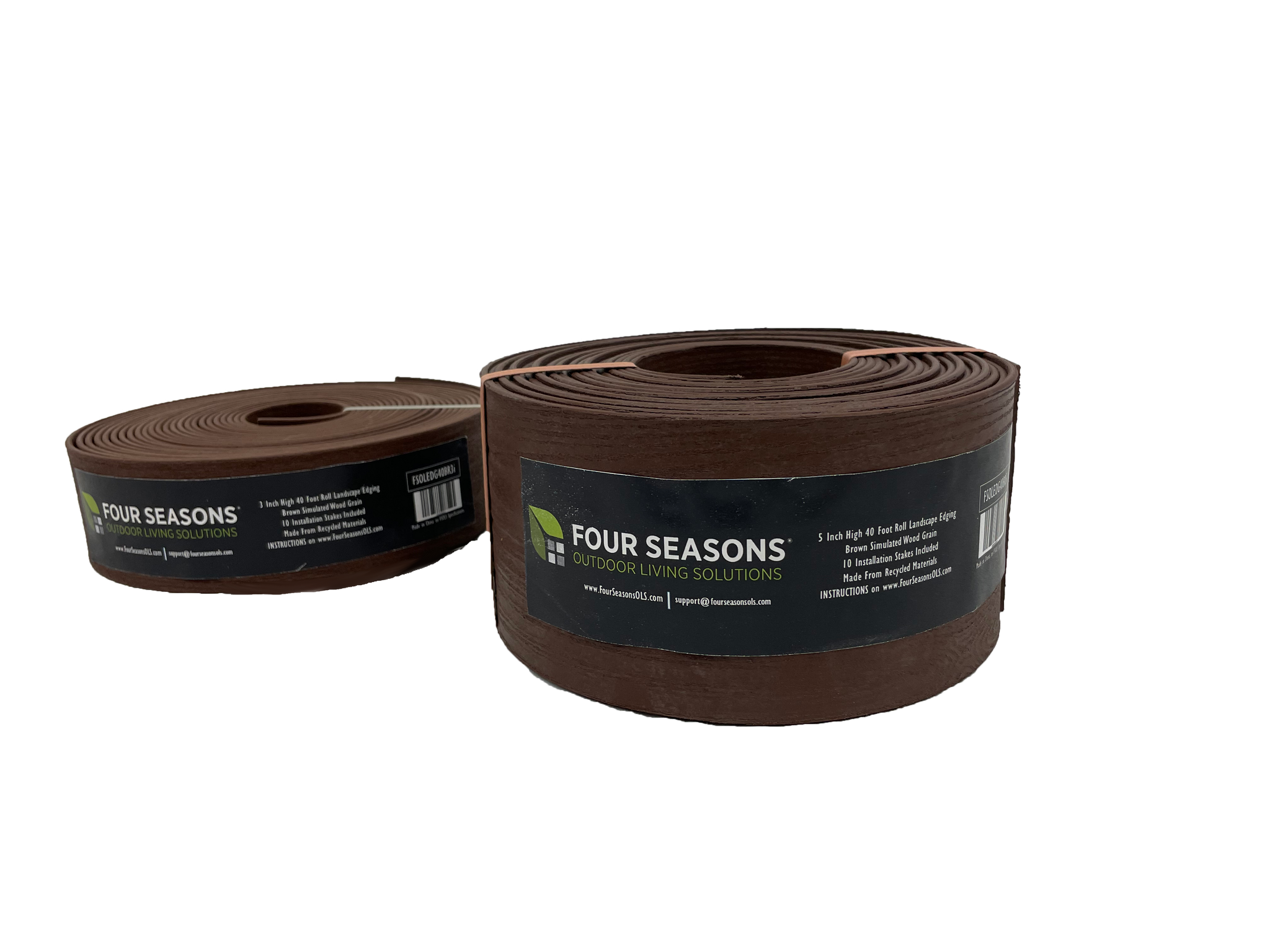 Dark Walnut Landscape Edging – Four Seasons Outdoor Living Solutions LLC